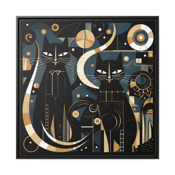 Art Deco Cat - Etsy