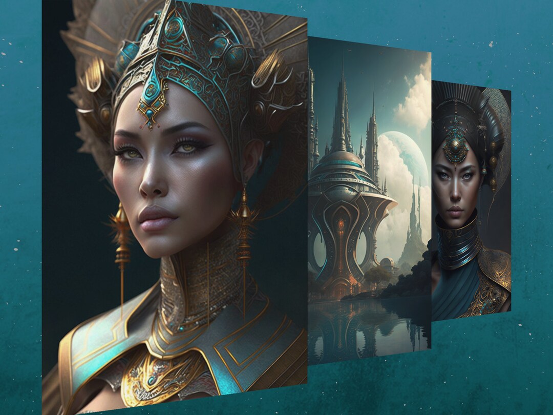 Futuristic Poster Printable Digital Artwork for Sci-fi Lovers Digital ...