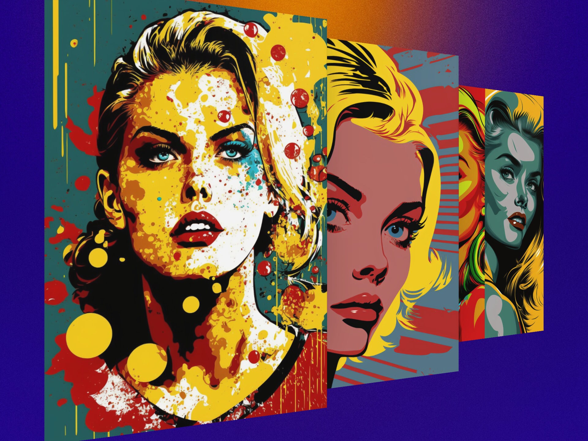 Pop Art Collection Printable Digital Artwork for Pop Culture Lovers ...
