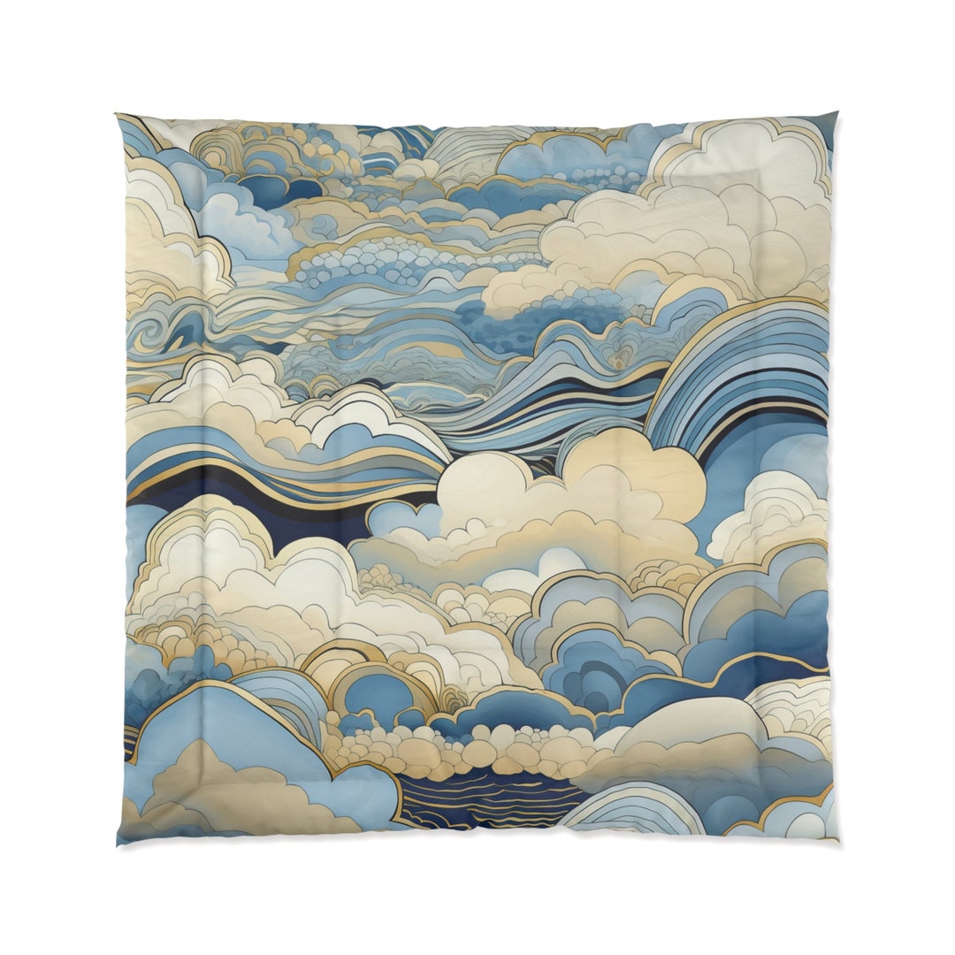 Dreamy Clouds Bedding Comforter Celestial Room Aesthetics - Etsy