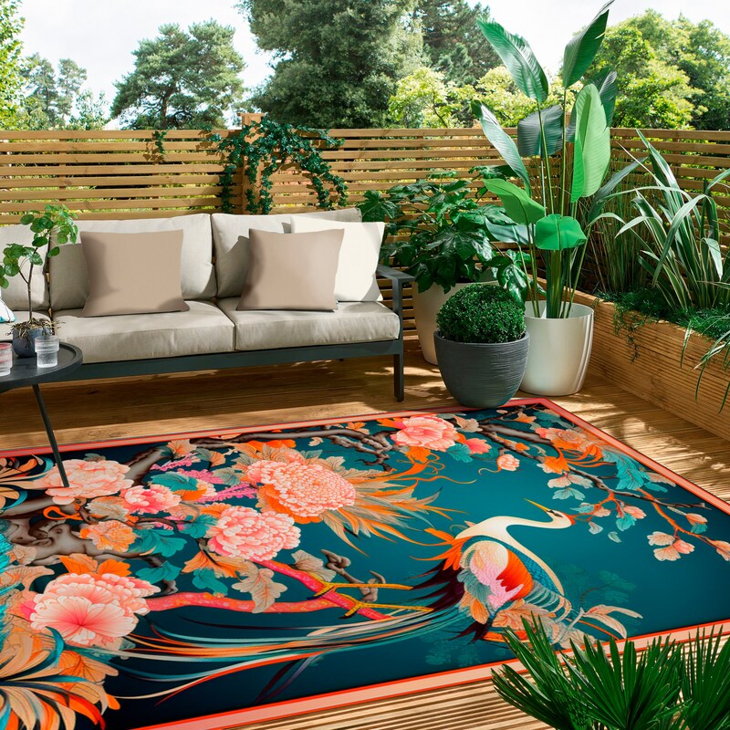 Japanese Design Area Rugs - Etsy