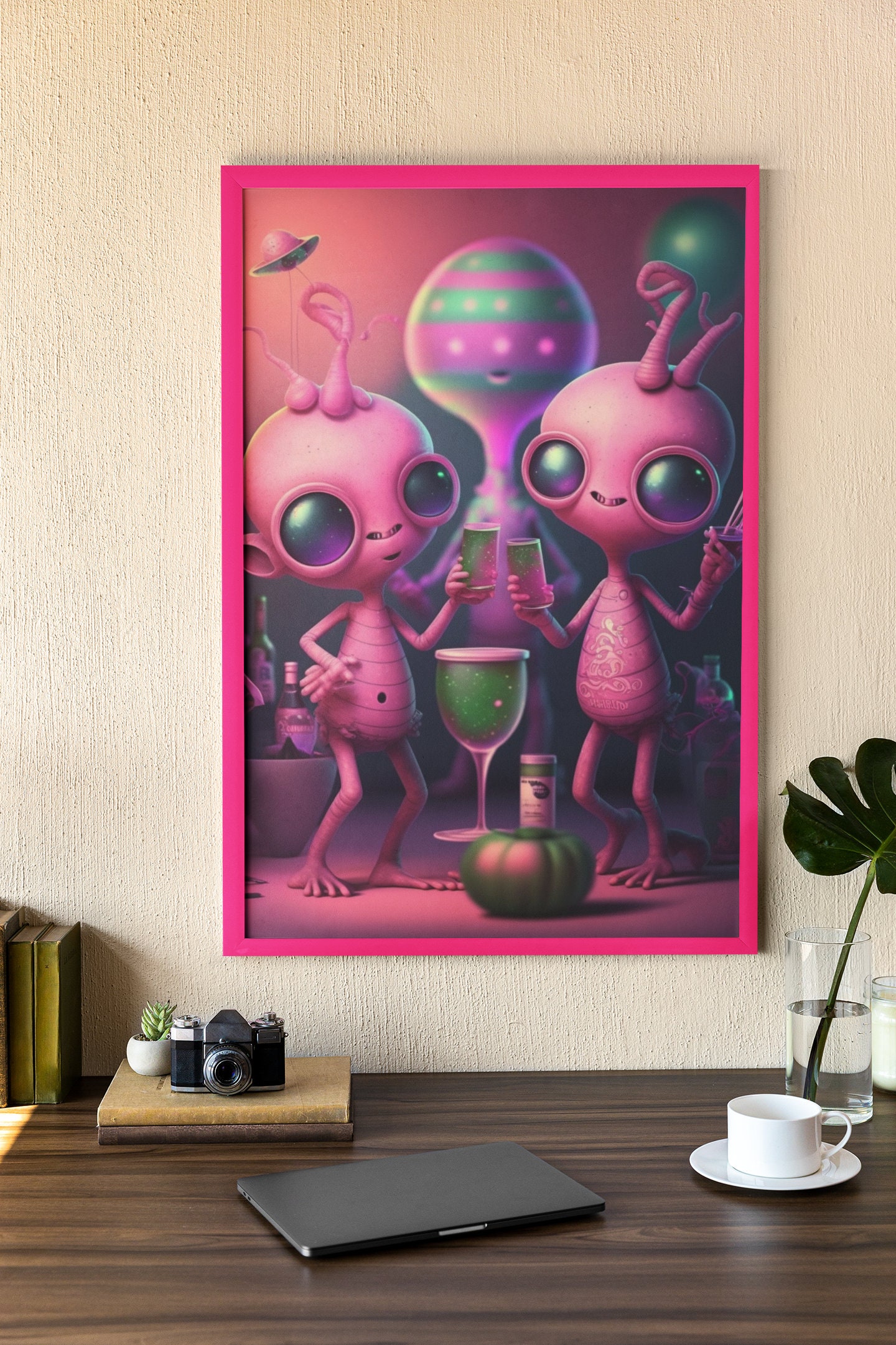 Alien Poster Printable Digital Art Gift for Ufo Lovers DIY - Etsy