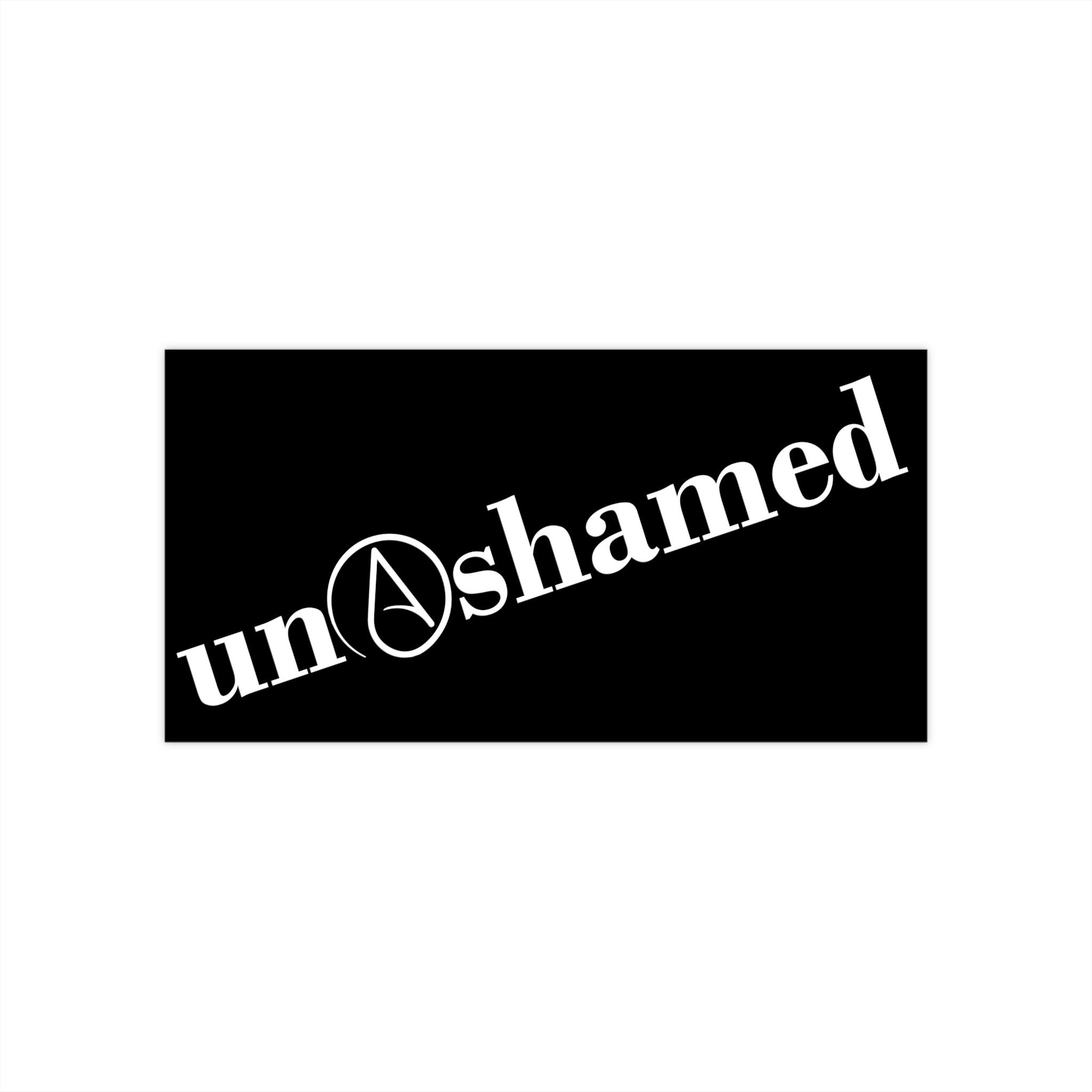 Bumper Sticker Unashamed Atheist Agnostic Atheist Humanist UU Secular ...