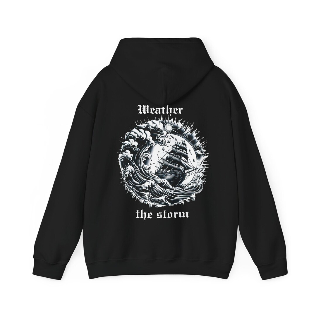 Hoodie "weather the Storm" - Etsy