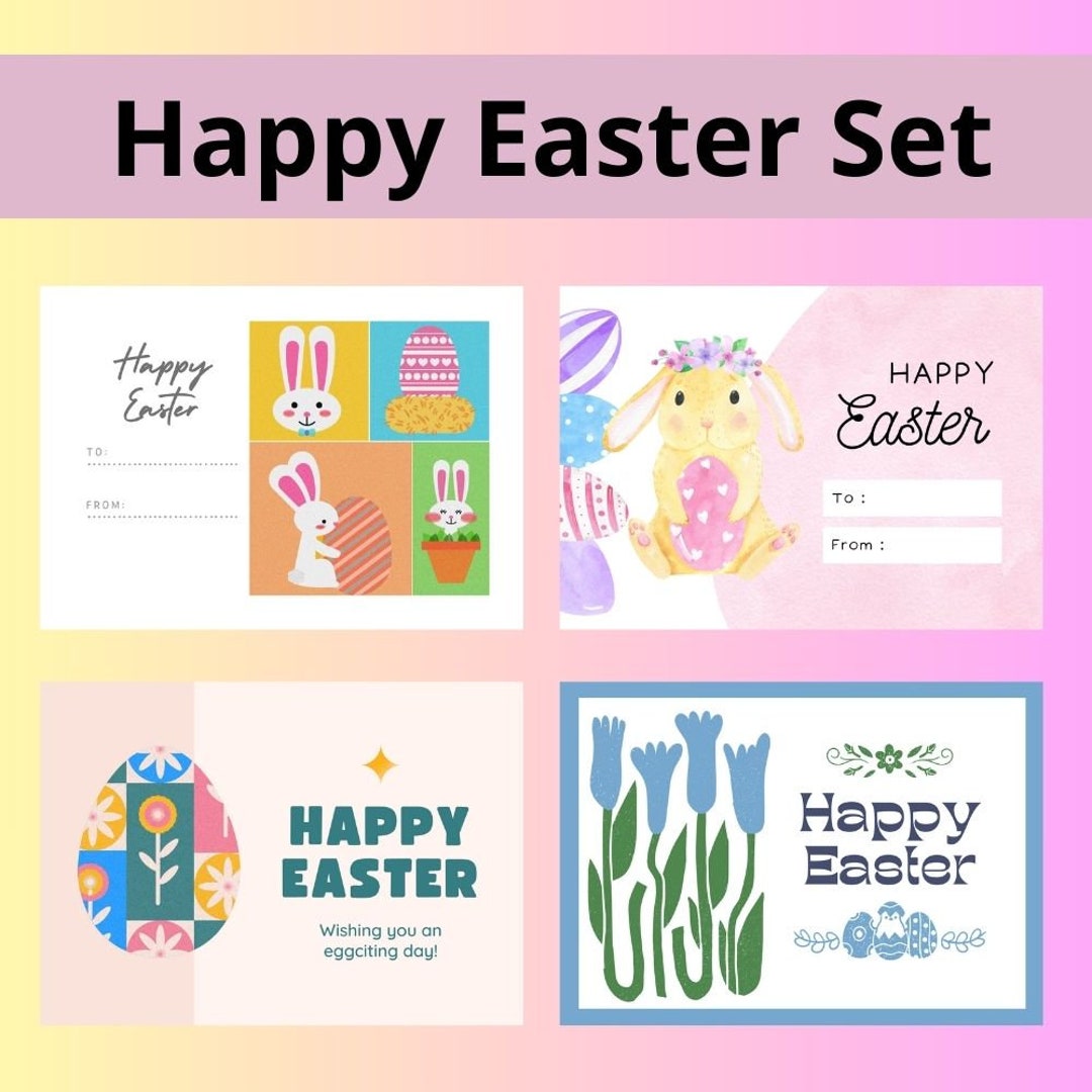 Easter Printable Set | Easter Printable Pdf | Easter Printable Png ...