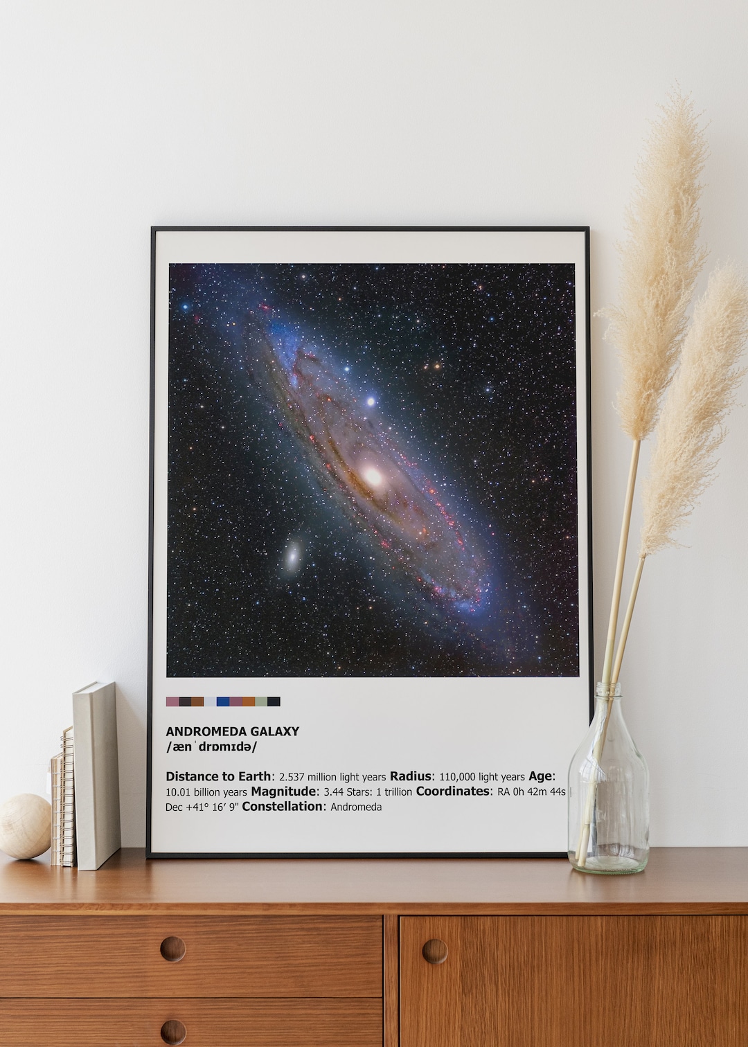 Andromeda Galaxy Poster Print Digital Print Andromeda Galaxy Space ...
