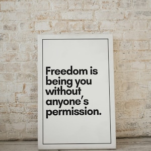 Freedom Poster Quote | Minimal Style | Printable Poster A3 A4 ...