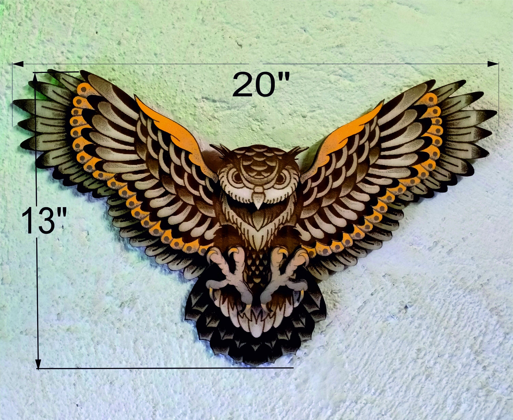 Owl Wall Decor Owl Wood Wall Art Decor Living Room Wall - Etsy