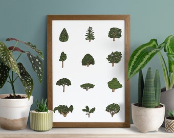 Seven Trees Printable Wall Art Instant Download Home - Etsy