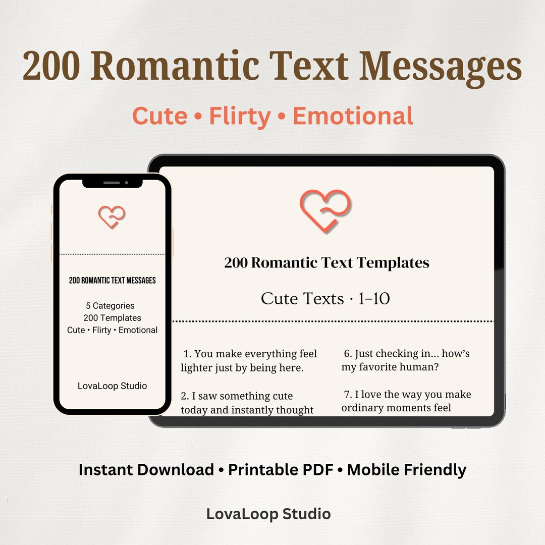 200 Romantic Text Messages • Flirty Ideas • Couples Communication ...