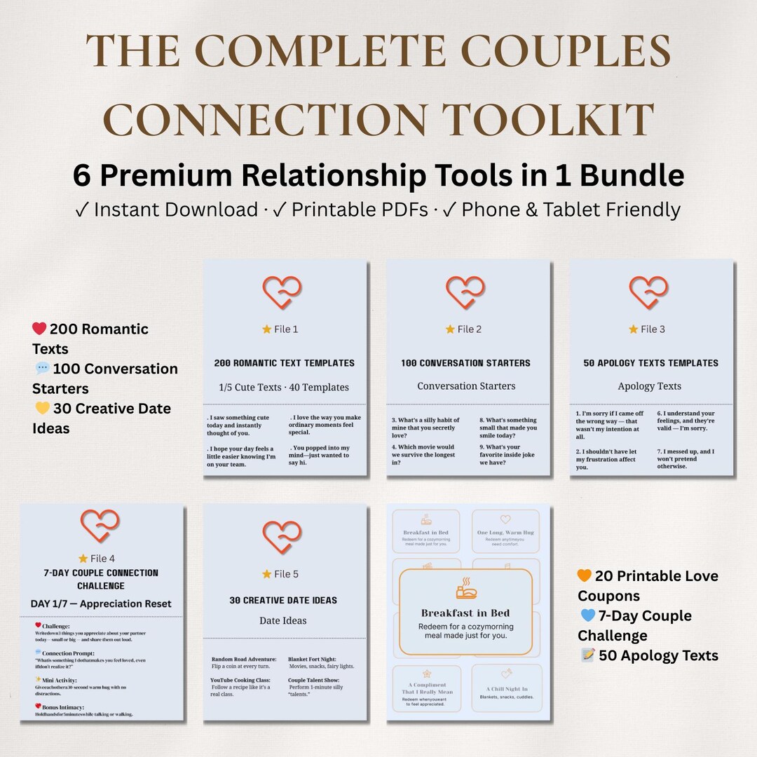 Relationship Bundle | Couples Communication Toolkit | Conversation ...