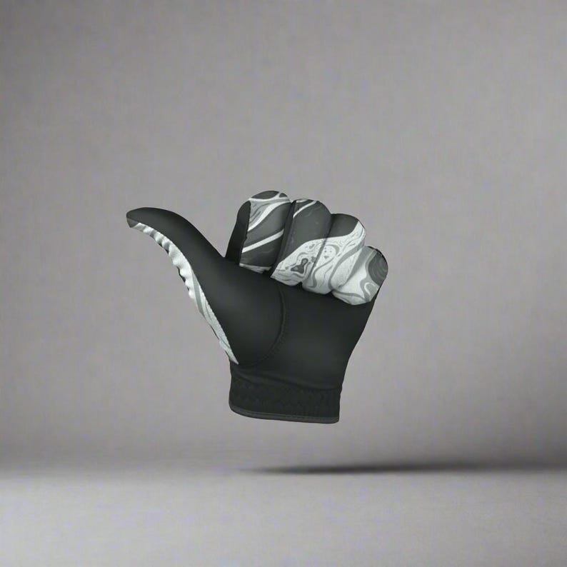 Black Marble Golf Glove | Motif Collection - Etsy