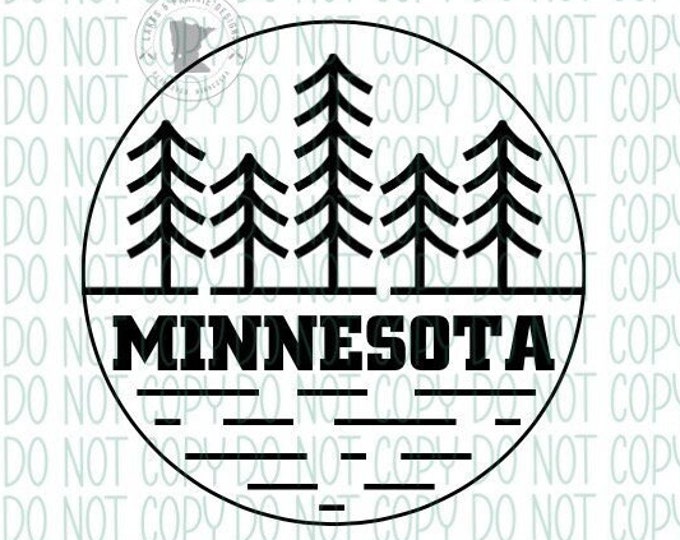 Pine Tree Minnesota Svg, Nature Svg, Outdoor Svg, Nature Silhouette ...