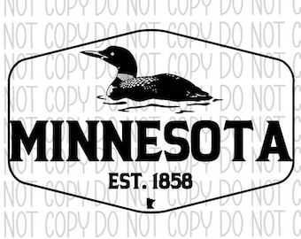 Minnesota Lake and Pine SVG PNG Digital File Only - Etsy