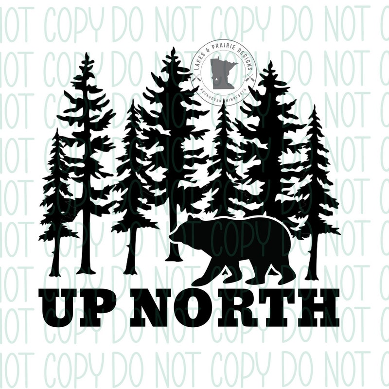 Up North Bear Svg - Etsy