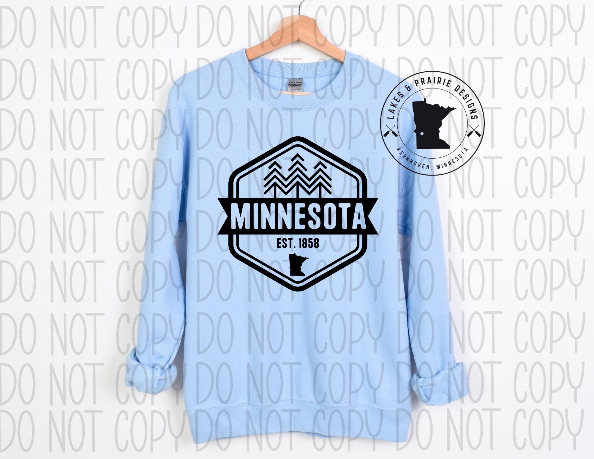 Minnesota Badge Pines DIGITAL DESIGN PNG - Etsy