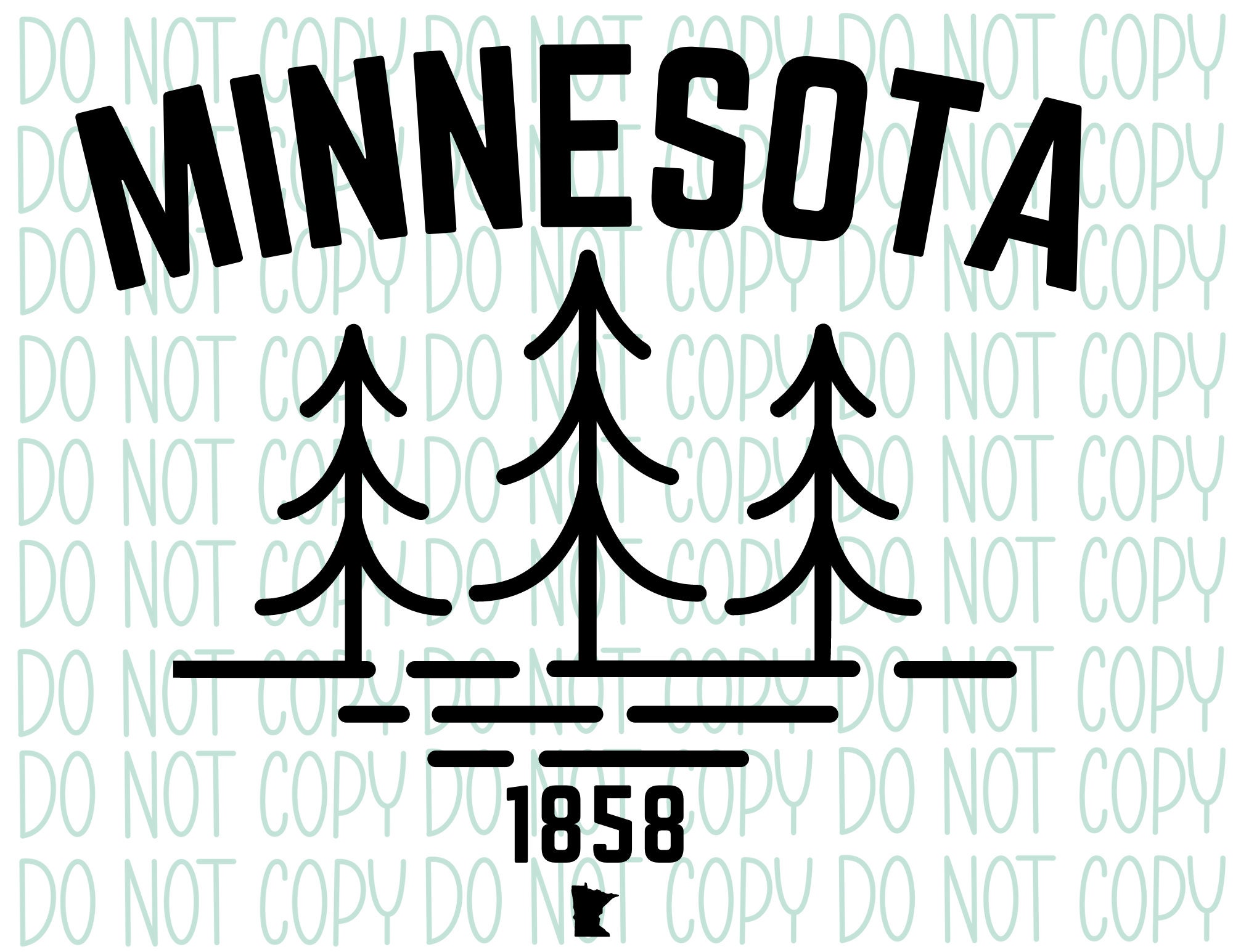 Minnesota Lake and Pine SVG PNG Digital File Only - Etsy