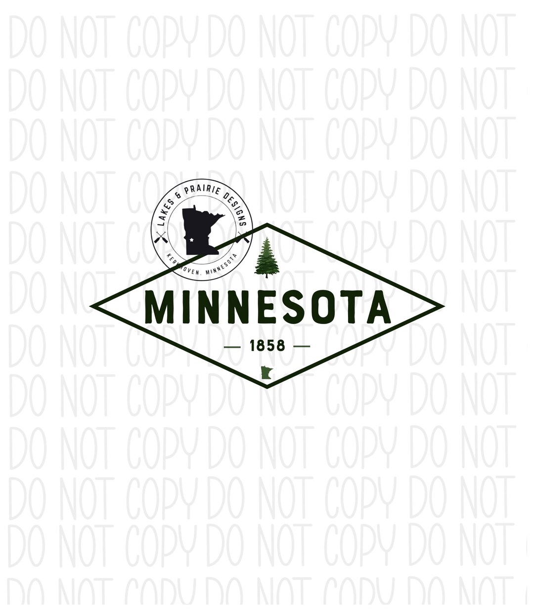 Minnesota Pine Tree Diamond SVG PNG *digital Download* - Etsy