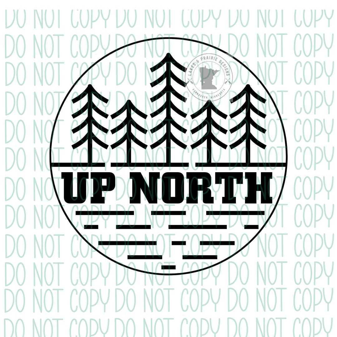 Up North Icon Circle PNG DIGITAL DESIGN - Etsy