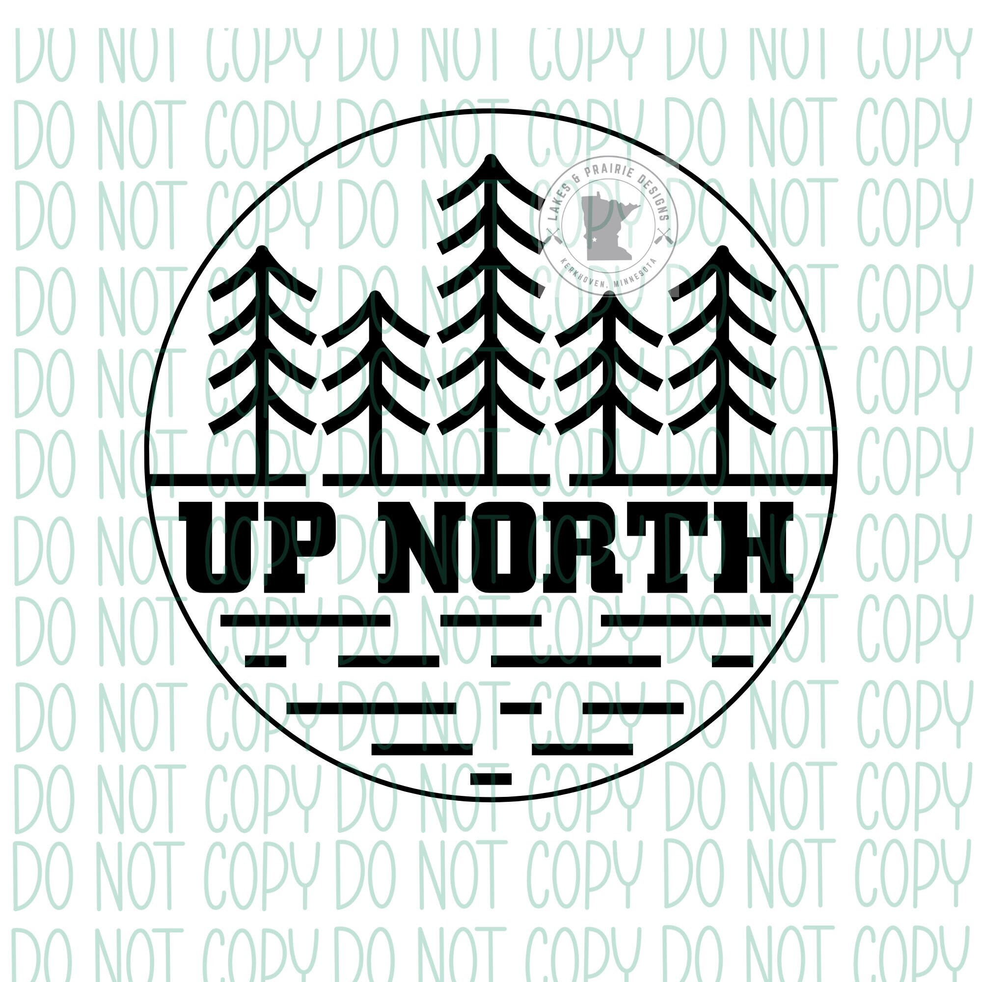Up North Icon Circle PNG ***DIGITAL DESIGN - Etsy