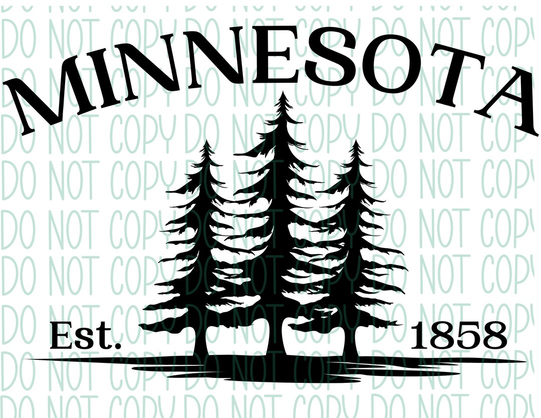 Minnesota Pine Trees Svg Png **digital File ONLY** - Etsy