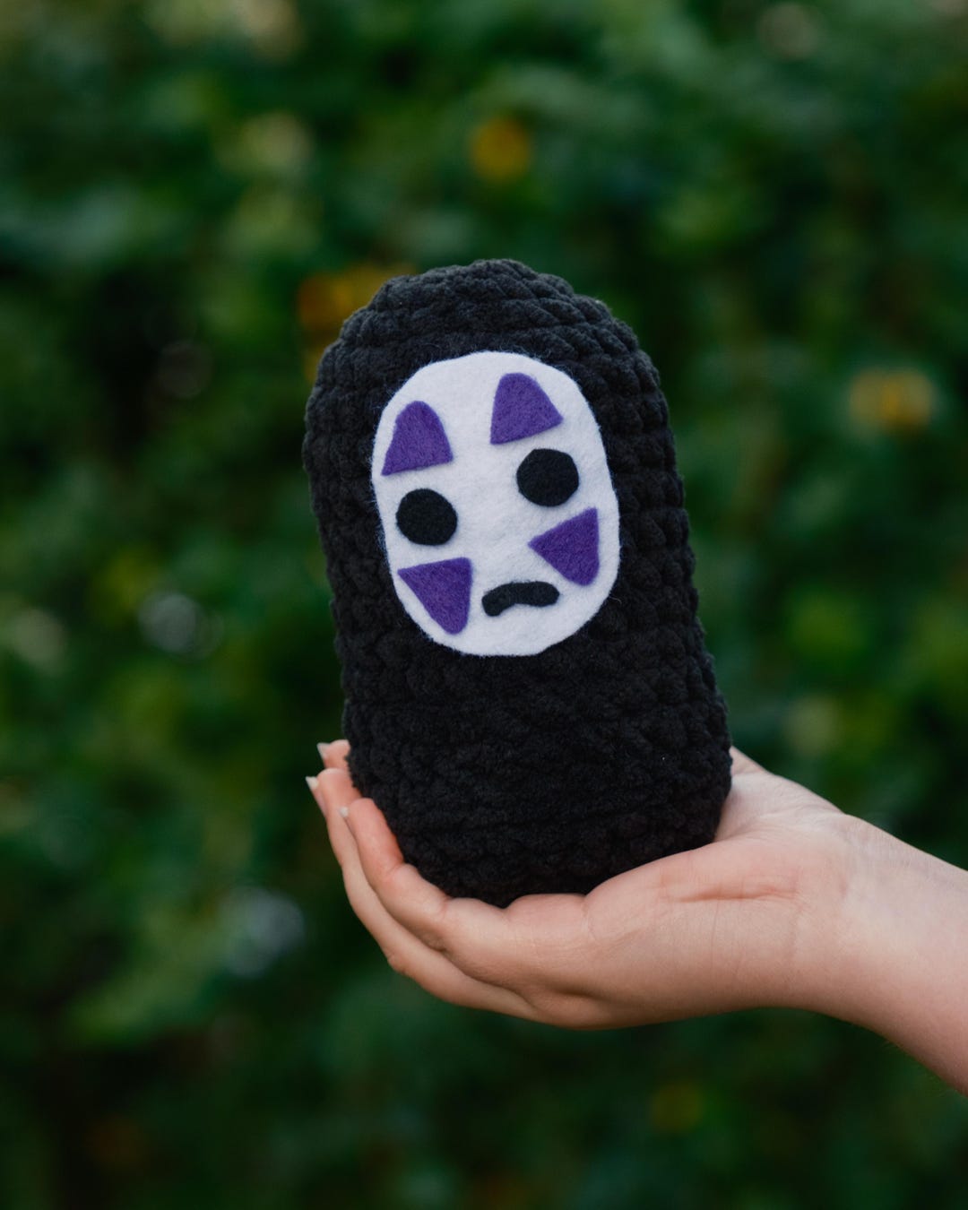 Crochet Black Faceless Monster Amigurumi Plushie - Etsy