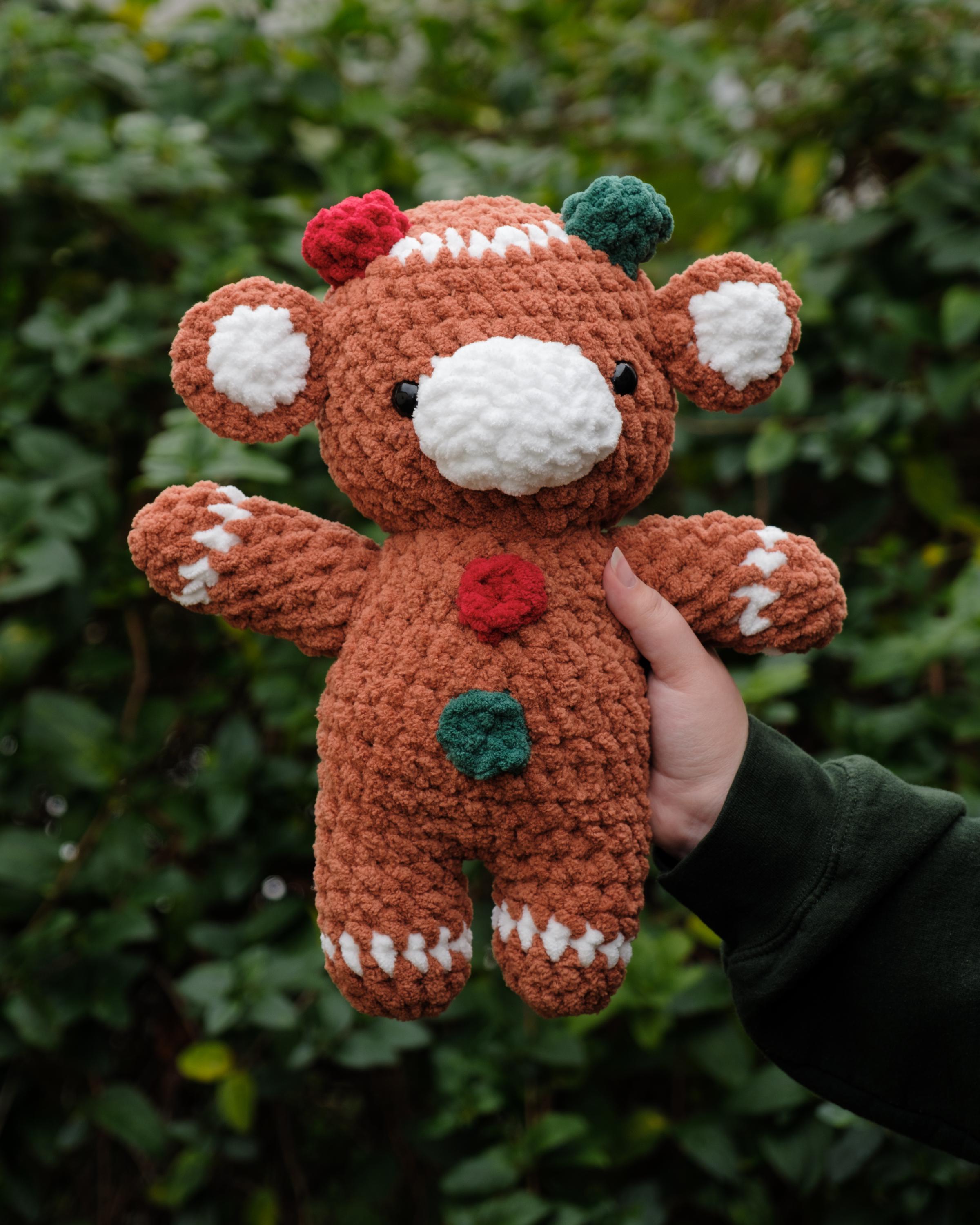 Crochet Gingerbread Cookie Cow Amigurumi Plushie - Etsy