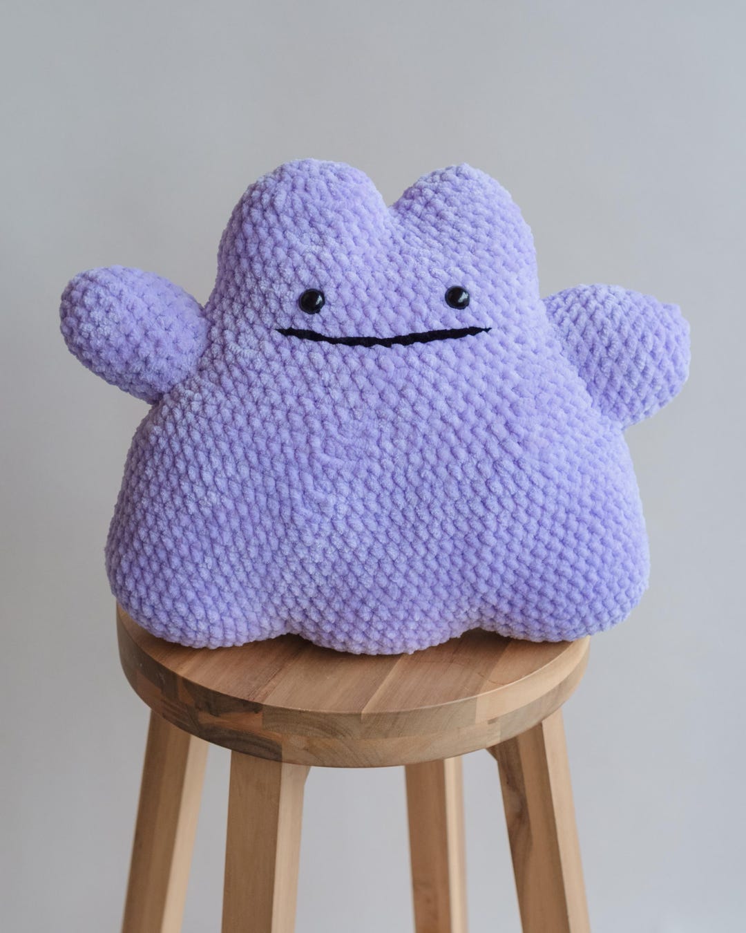 Crochet Ditto Purple Monster Plushie - Etsy