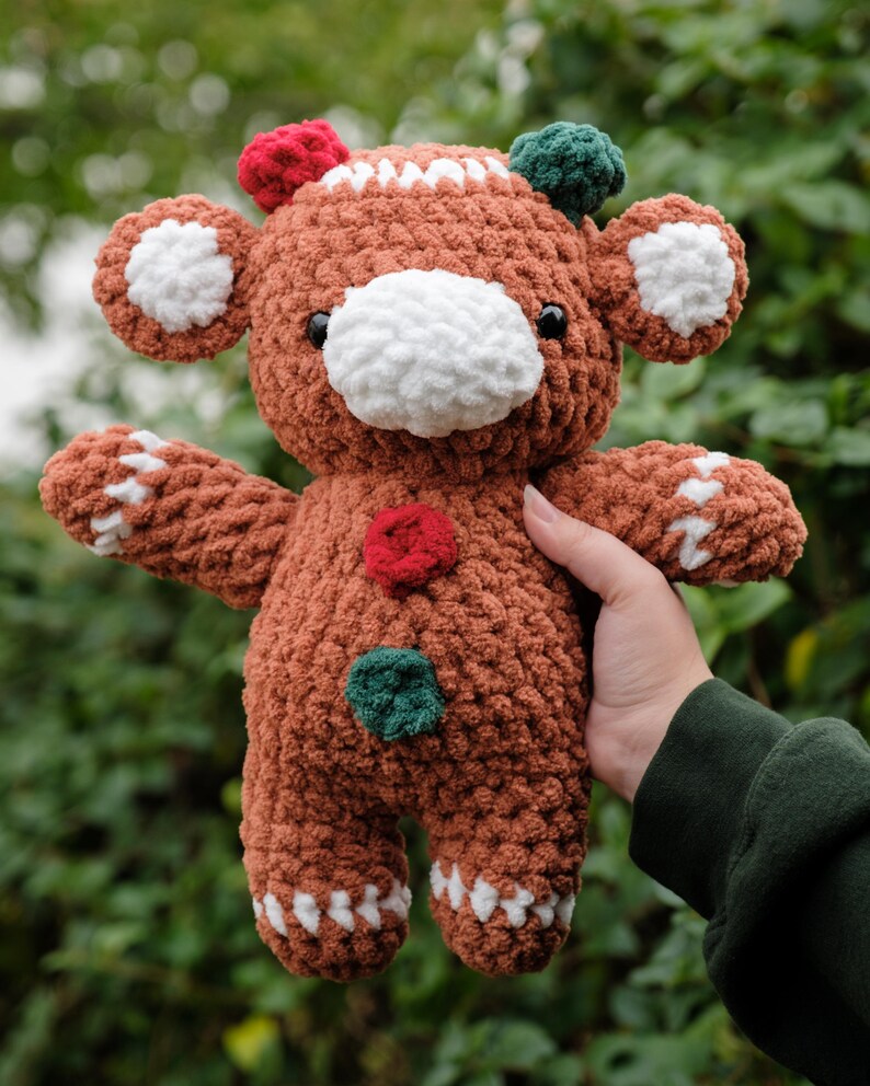 Crochet Gingerbread Cookie Cow Amigurumi Plushie - Etsy