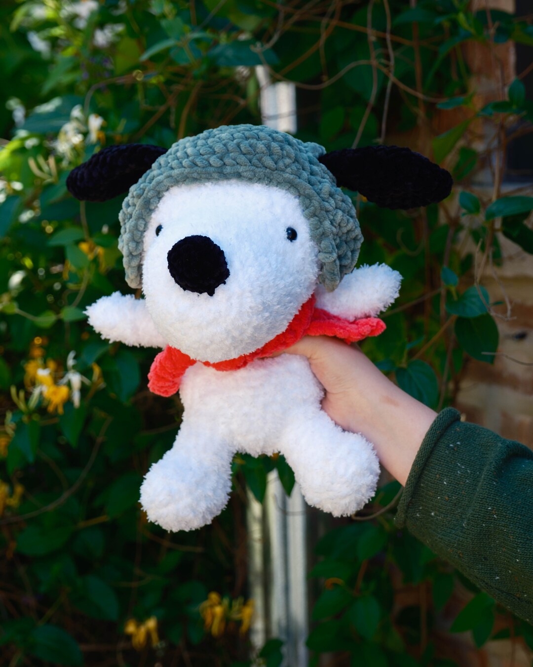 Crochet Fuzzy Girl Snoopy Peanuts Dog Fifi Aviator Amigurumi Plush - Etsy