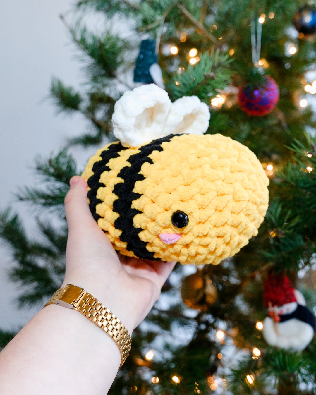 Crochet Chubby Bumble Bee Amigurumi Plushie - Etsy