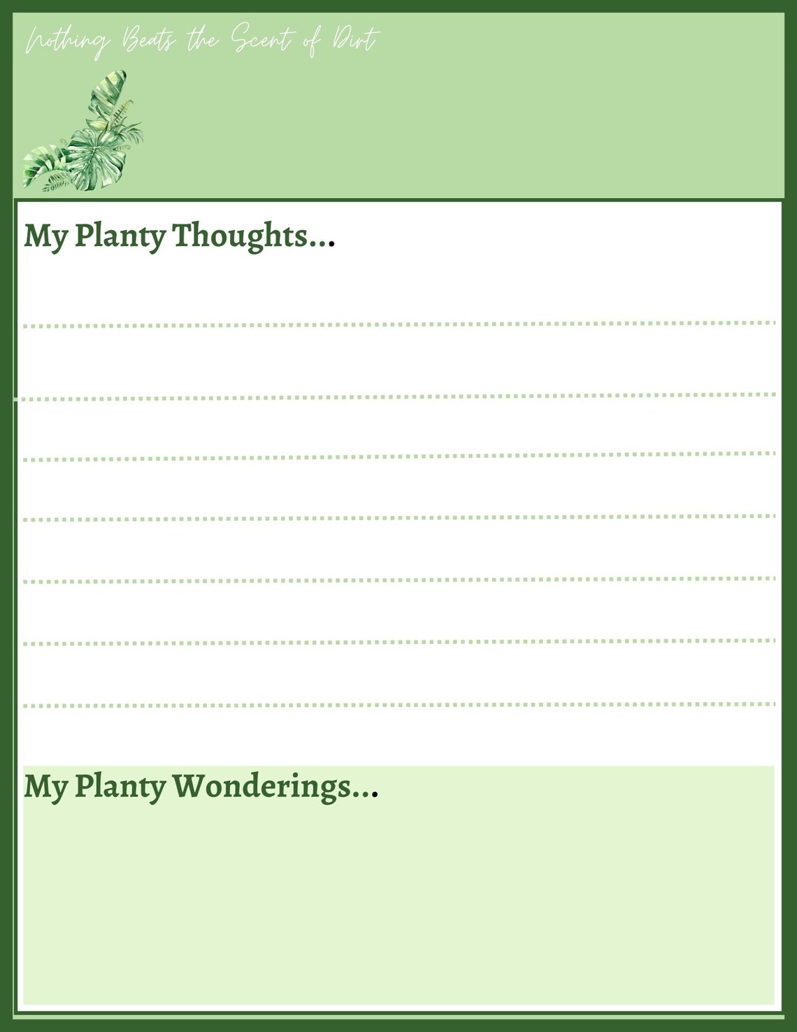 Plant Journal Digital & Printable - Etsy