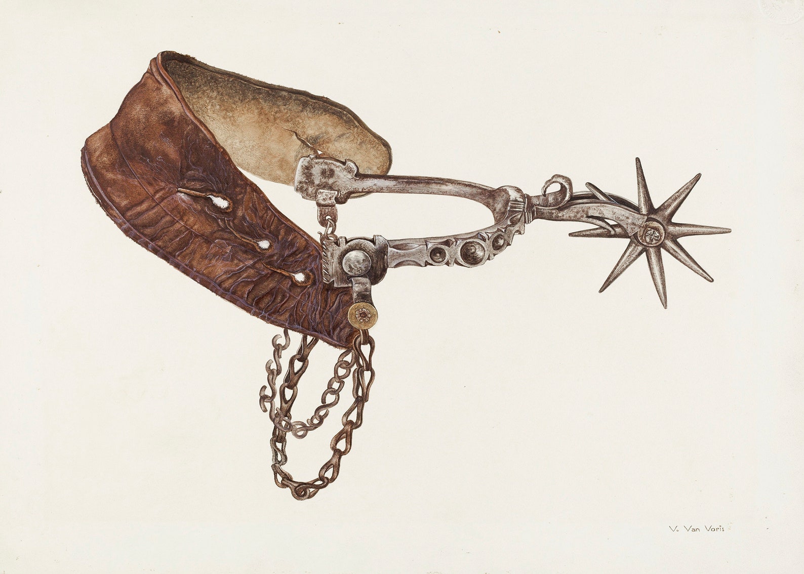 Cowboy Western Spur 114 | Art Prints | Large Wall Art | North South ...