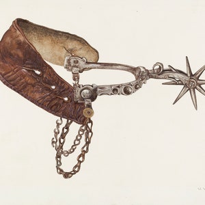 Cowboy Western Spur 114 | Art Prints | Large Wall Art | North South ...