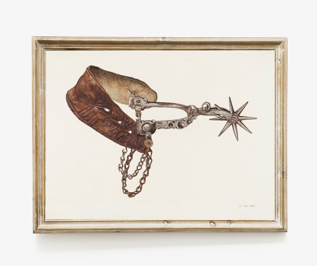 Cowboy Western Spur 114 | Art Prints | Large Wall Art | North South ...