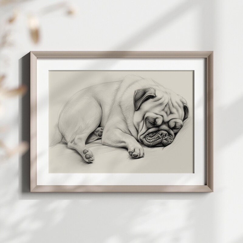 Pug Print - Etsy