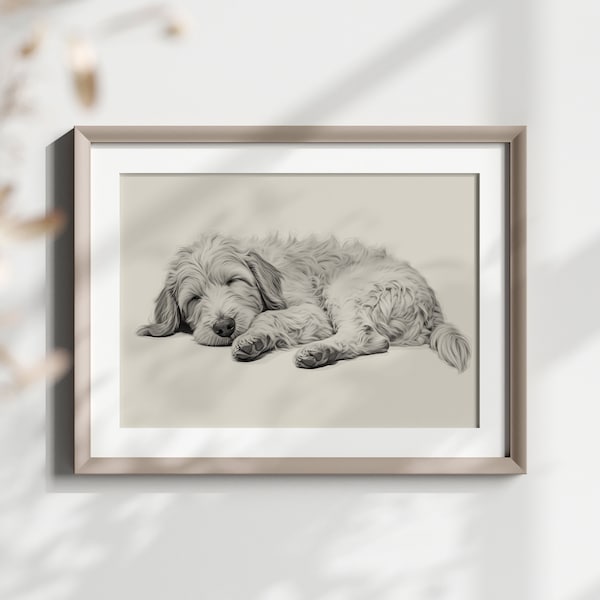 Goldendoodle Art - Etsy