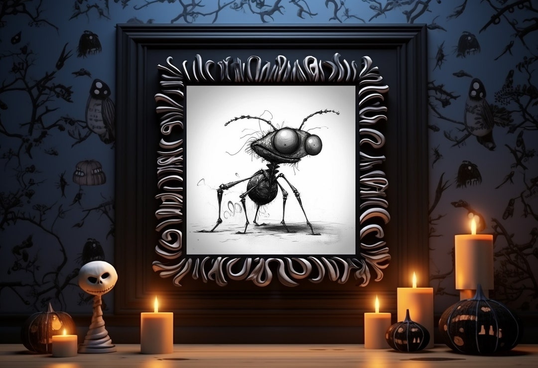 Ant Gothic Wall Art Print, Home Decor, Digital Art Print - Etsy
