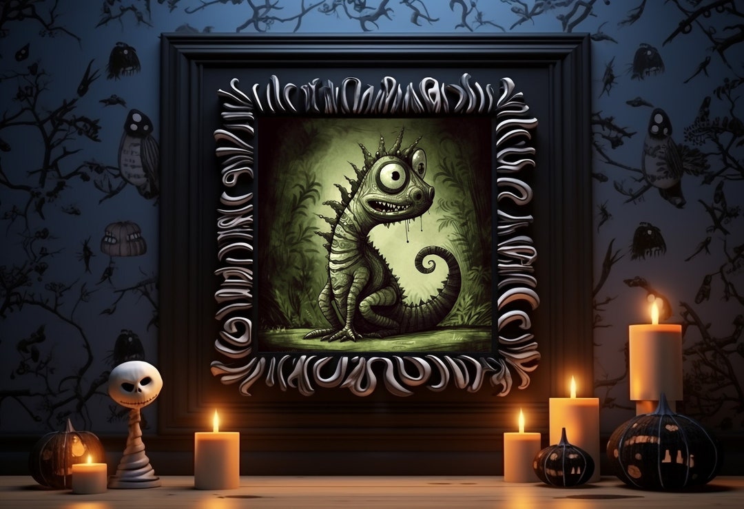 Basilisk Gothic Art Print: Fantasy Home Decor (digital Download) - Etsy