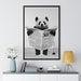 Panda Bear Art, Funny Bathroom Print, Toilet Poster, Bathroom Art ...