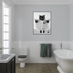 Grumpy Bombay Cat Wall Art, Funny Bathroom Print, Toilet Poster ...