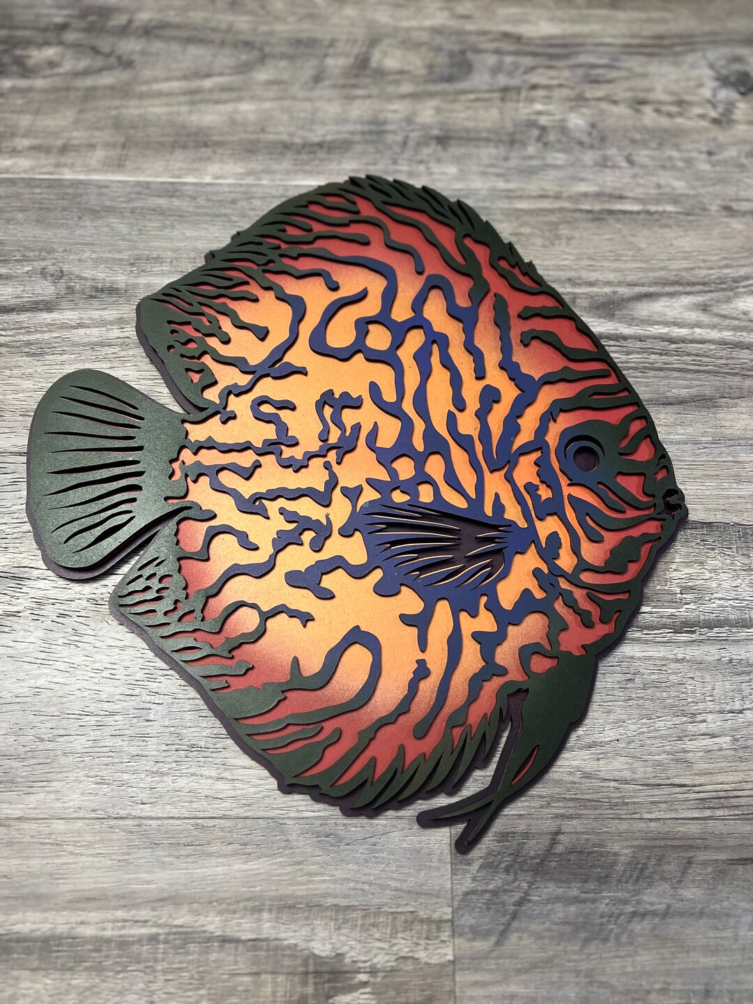 Discus Fish Wall Art FREE SHIPPING - Etsy