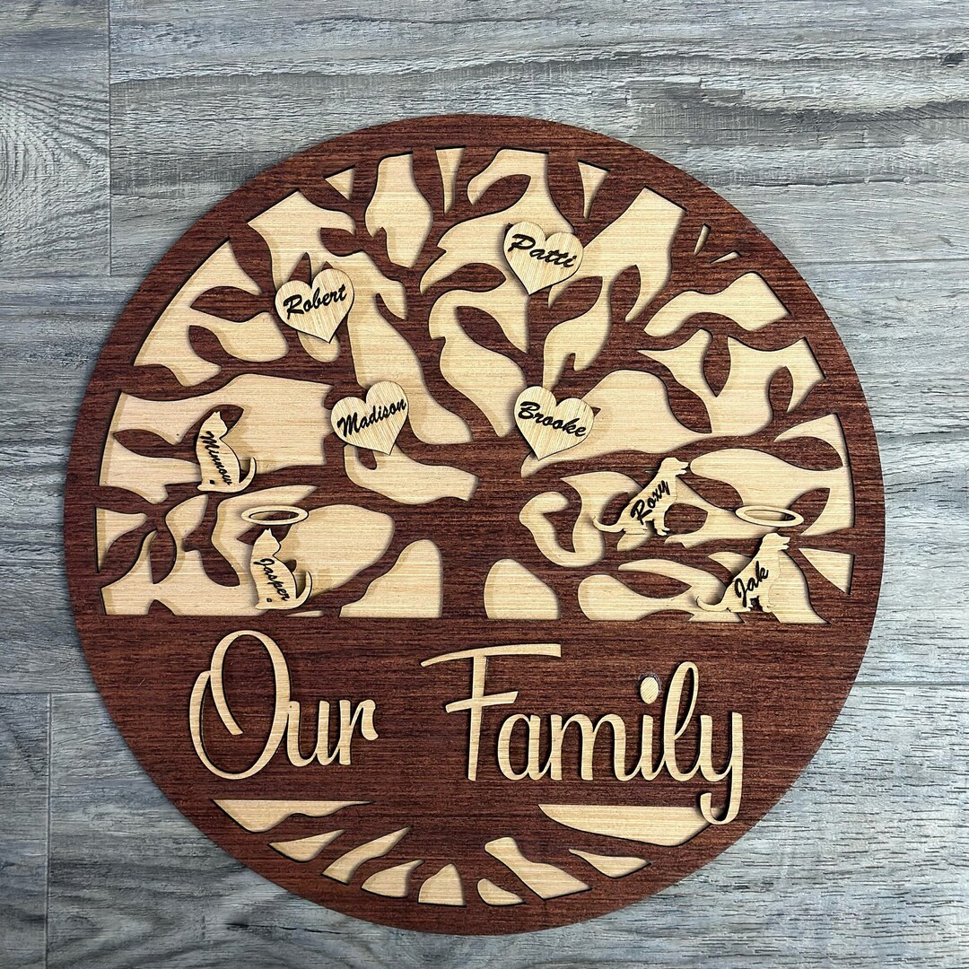 Wooden Family Tree - Etsy