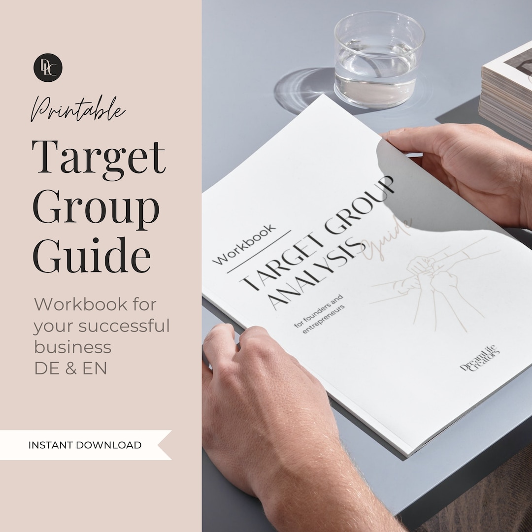 Printable Target Group Analysis Guide Workbook Get to Know Your Target ...