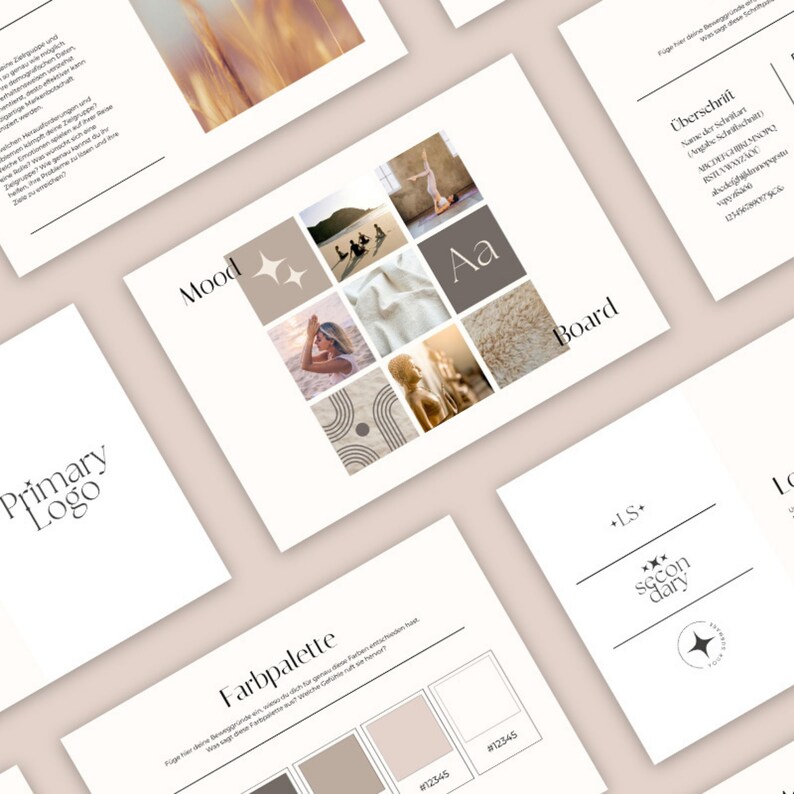 Brand Guidelines Canvas Template Brand Design Style Guide for Your ...