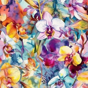 Spring Summer Floral Print Seamless Pattern Repeating File for Fabric ...