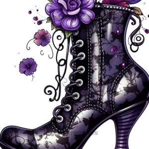17 Halloween Witch Boots Clipart, Witch Boots PNG, Watercolor Gothic ...