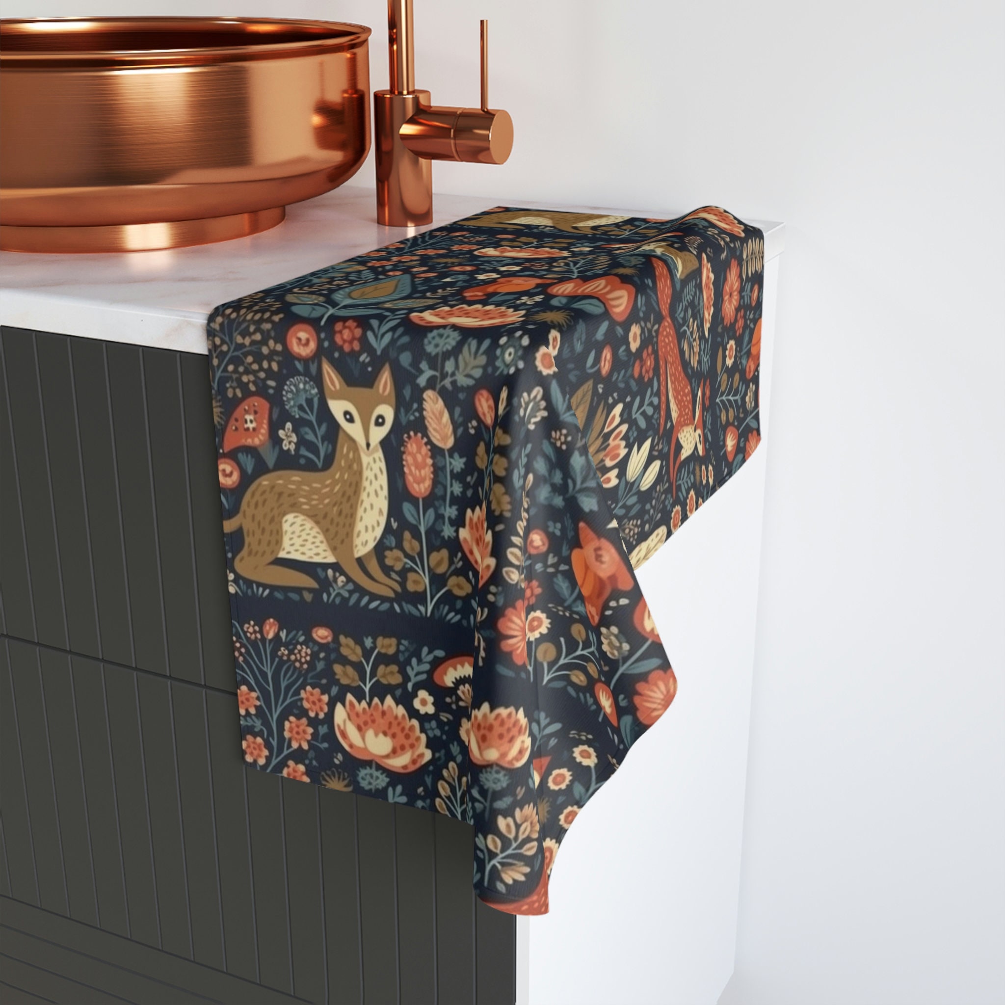 Forest Digital Paper Watercolor Art Woodland Animals Seamless - Etsy