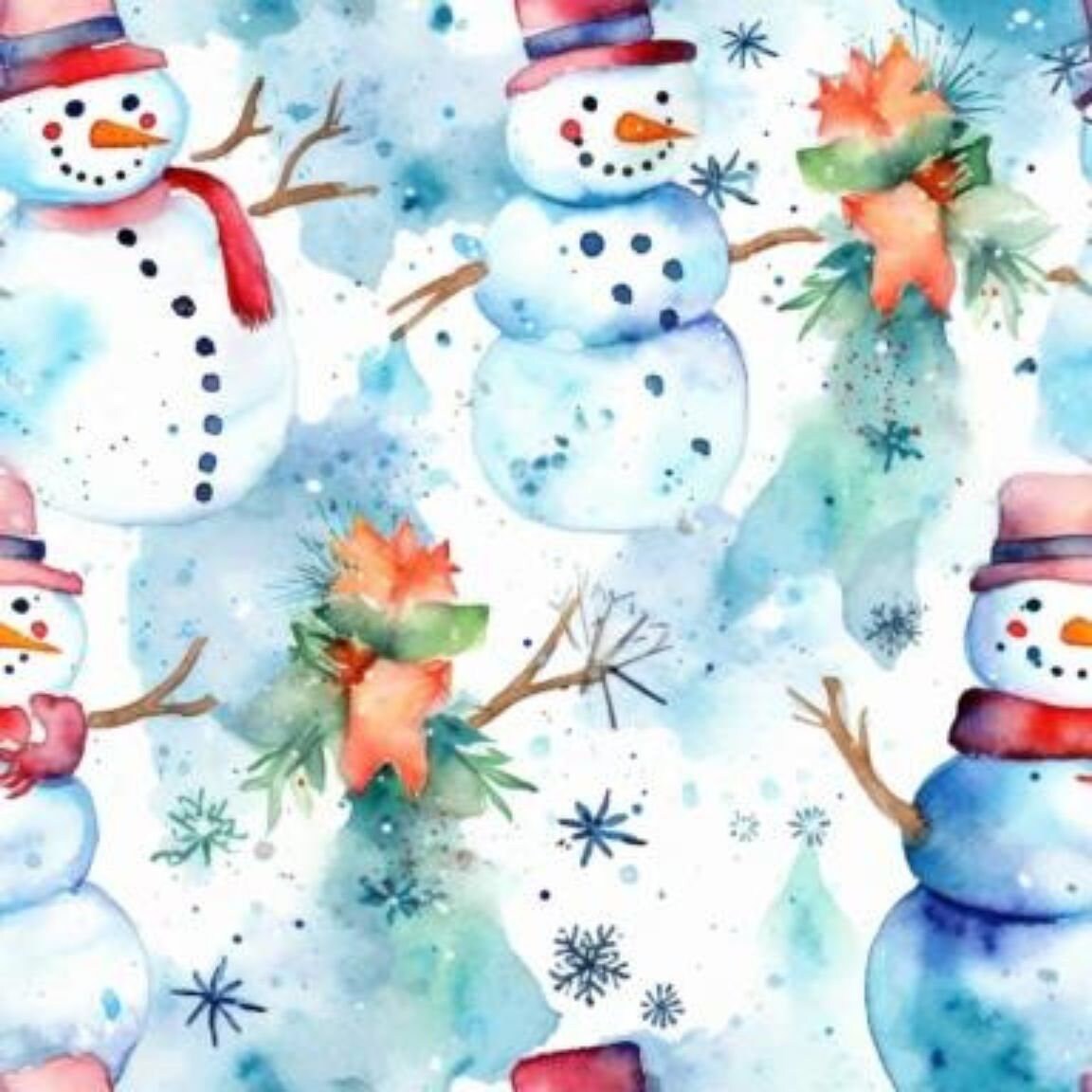 20 Snowman Digital Paper Graphics | Pattern| Instant Download| Cute ...