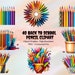 40 Back to School Pencil Clipart School Monogram Pencil Monogram Pencil ...